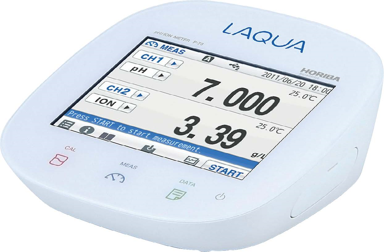 Horiba F-73 Dual Channel pH/ORP/Ion/Temperature Meter with Touchscreen - Version: F-73G (meter ...